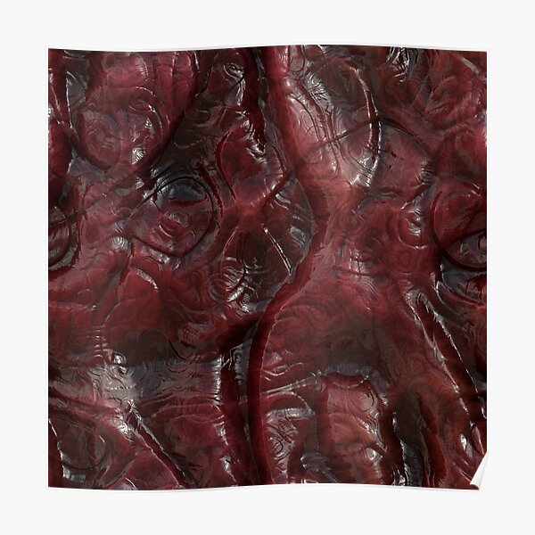 "Putrid Patterns - Moist Flesh Wound" Poster by James-Cole | Redbubble