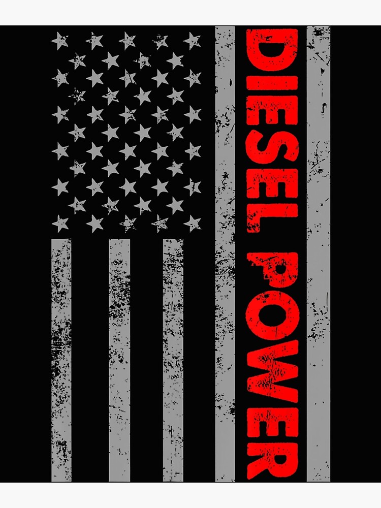 "Diesel Power USA Flag Truck Turbo Brothers Mechanic " Poster for Sale ...