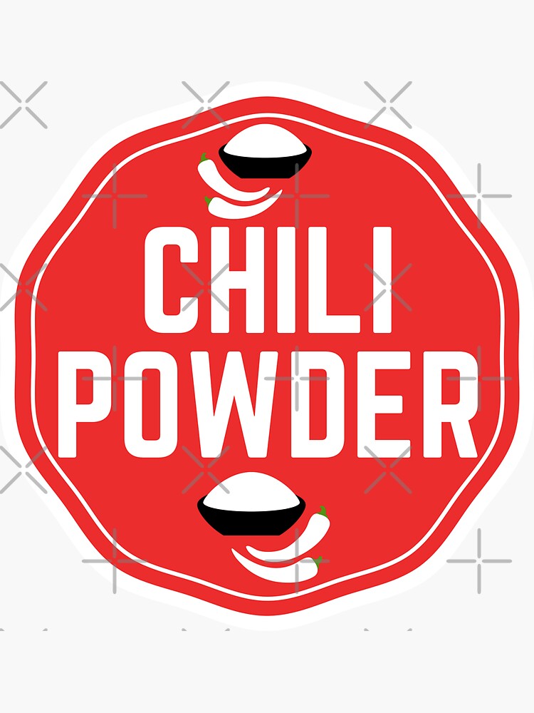 "CHILLI POWDER - Red Label " Sticker for Sale by LabelStore | Redbubble