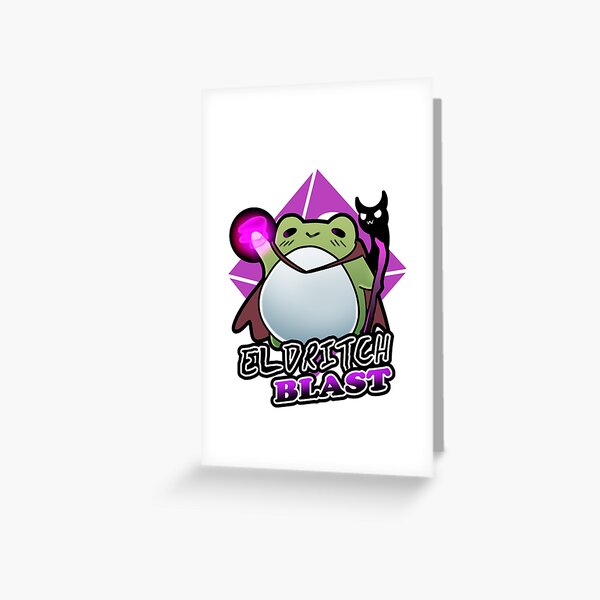 "DnD Warlock Frog Eldritch Blast" Greeting Card for Sale by Monstralgam ...