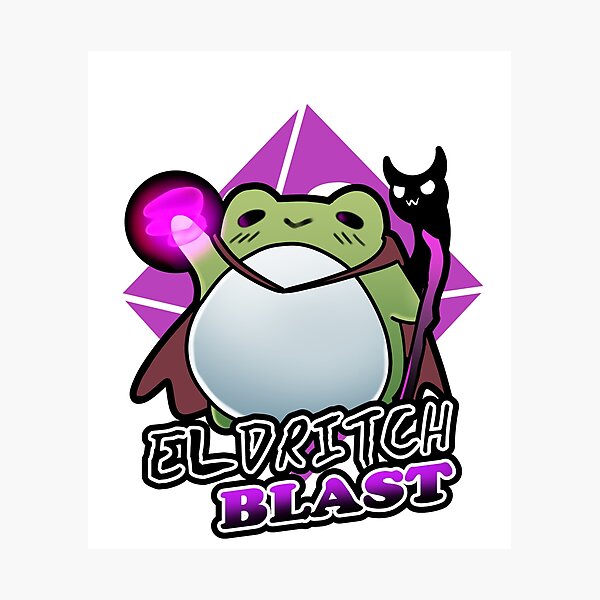 "DnD Warlock Frog Eldritch Blast" Photographic Print by Monstralgam ...