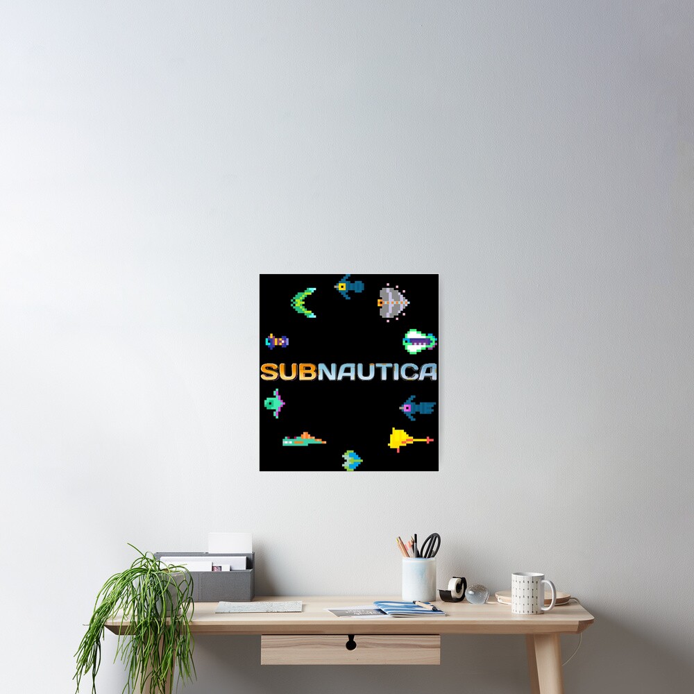 Poster « Amant cadeau Subnautica Alterra Logo Pixel Art poisson ...