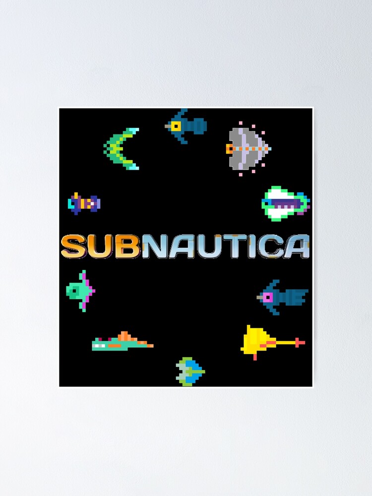 Poster « Amant cadeau Subnautica Alterra Logo Pixel Art poisson ...