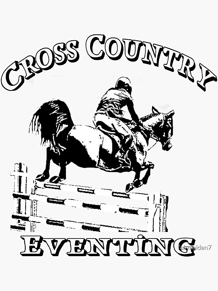 "Cross Country" Sticker for Sale by fairmaiden7 | Redbubble