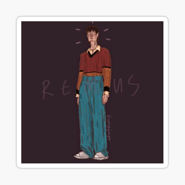 "Remus in sliders" Sticker for Sale by moonysjumper | Redbubble