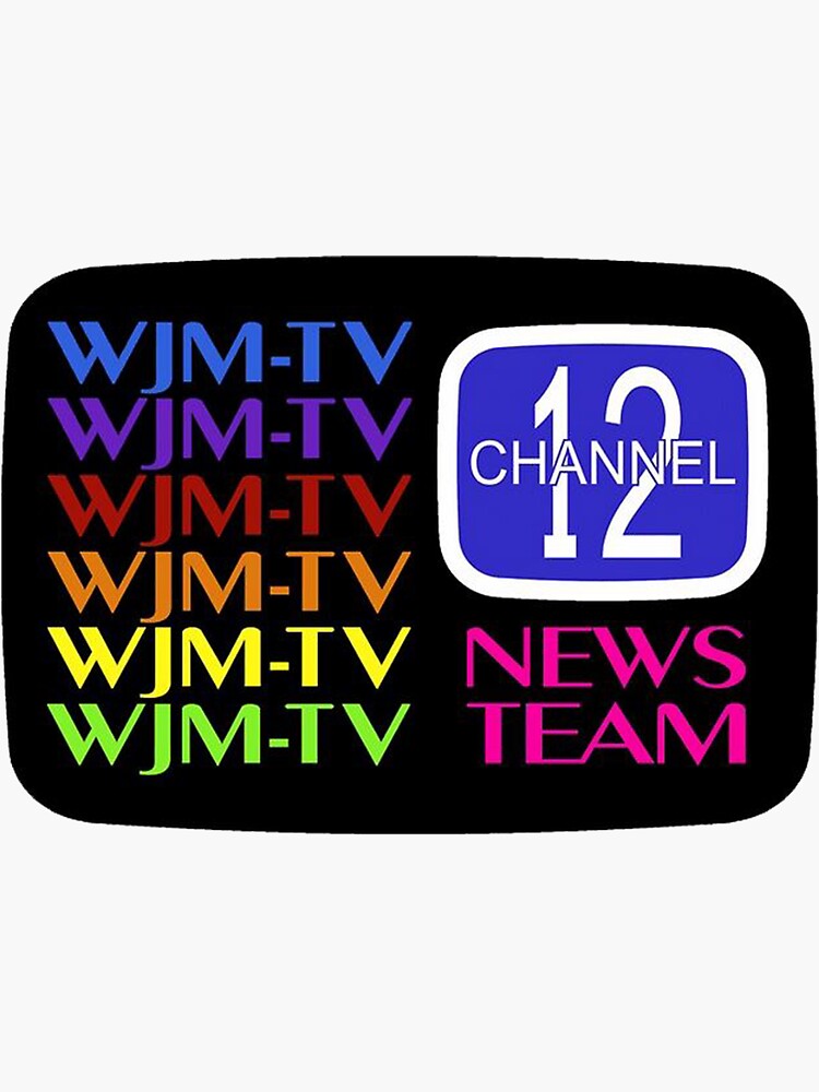 "WJM TV" Sticker for Sale by wadebrales | Redbubble