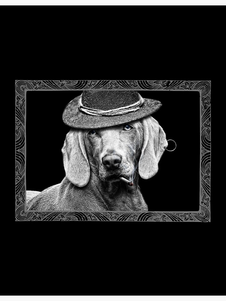 "Labrador Retriever With Hat Smoking A Cigarette " Poster for Sale by ...