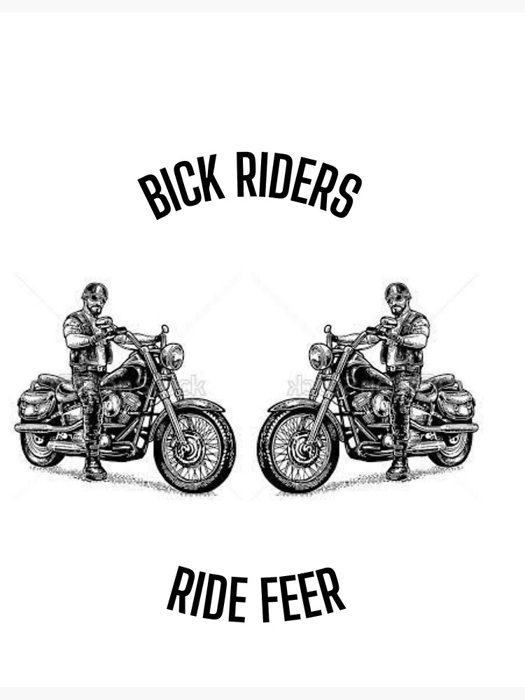 "BICK RIDERS" Sticker by Asinicreation | Redbubble