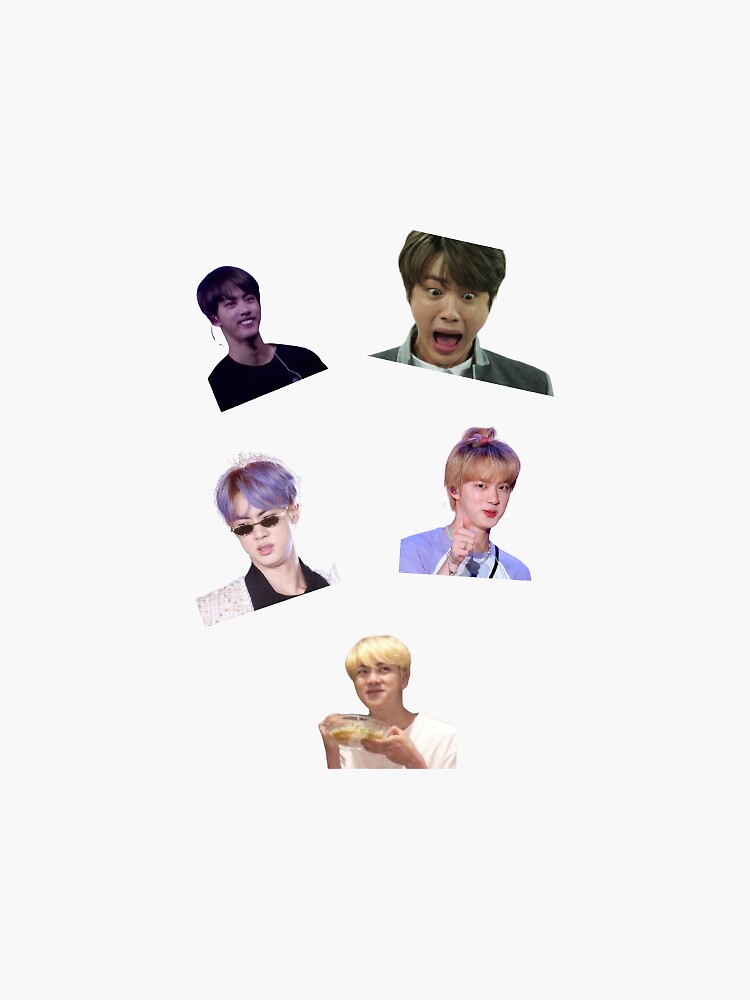 "Bts Jin stickers " Sticker for Sale by Sanooyshop | Redbubble