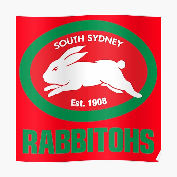 "Best-Selling of "Rabbitohs"" Poster by WillieCooper | Redbubble