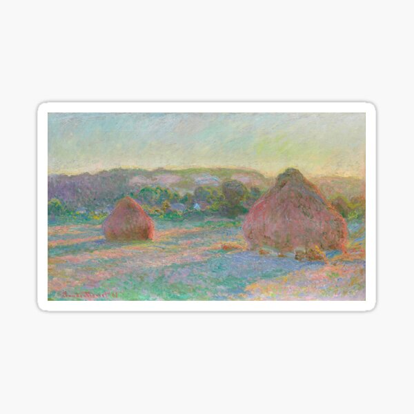 "Claude Monet: Haystacks " Sticker for Sale by Outlawsmedia | Redbubble