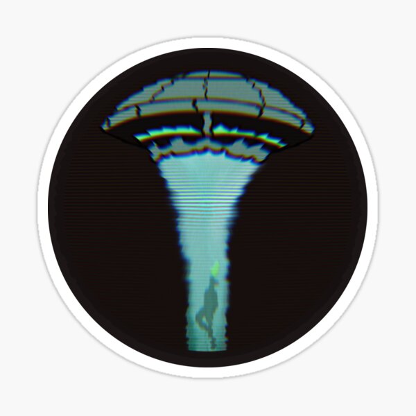 "Alien Abduction" Sticker for Sale by SimsQueenShop | Redbubble