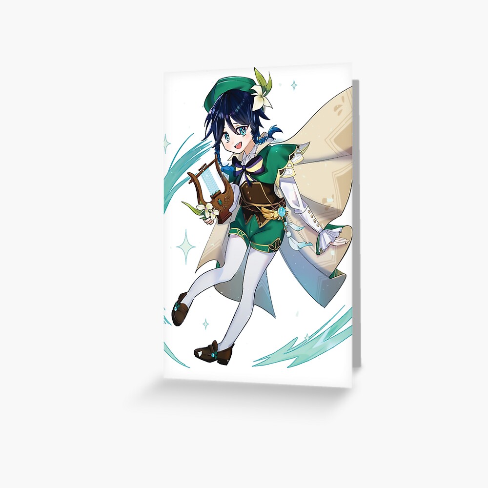 "Genshin Impact Venti" Greeting Card by jerrieart | Redbubble