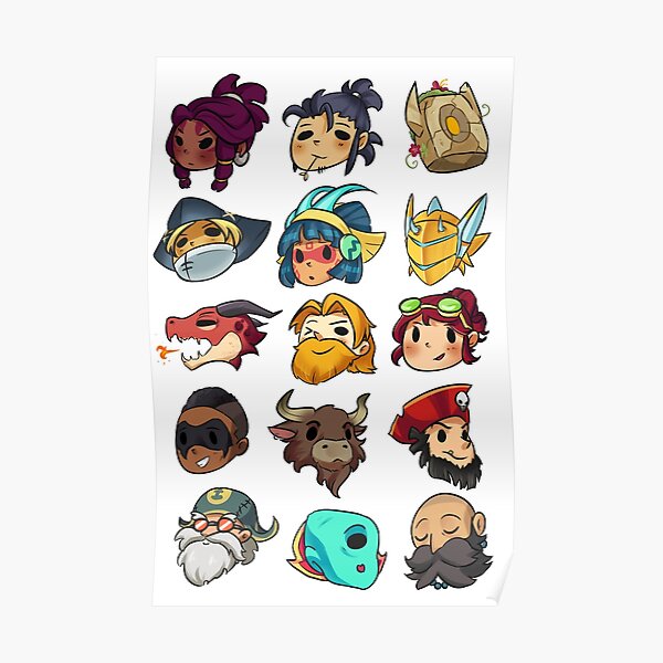 "Brawlhalla Legends Set 1 of 2" Poster by calamari-pop | Redbubble