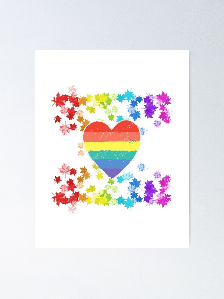 Poster « Création graphique Coeur Lgbta - dessins lgbt, illustrations ...