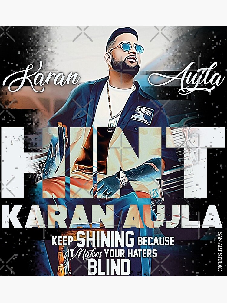 "Karan Aujla Painting" Poster for Sale by Sansahota | Redbubble