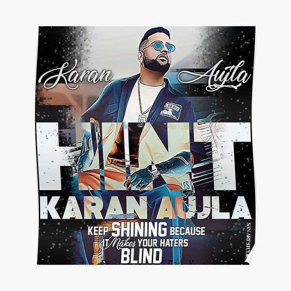 "Karan Aujla Painting" Poster for Sale by Sansahota | Redbubble