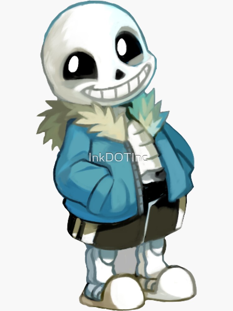 "Undertale - Sans" Sticker for Sale by InkDOTInc | Redbubble