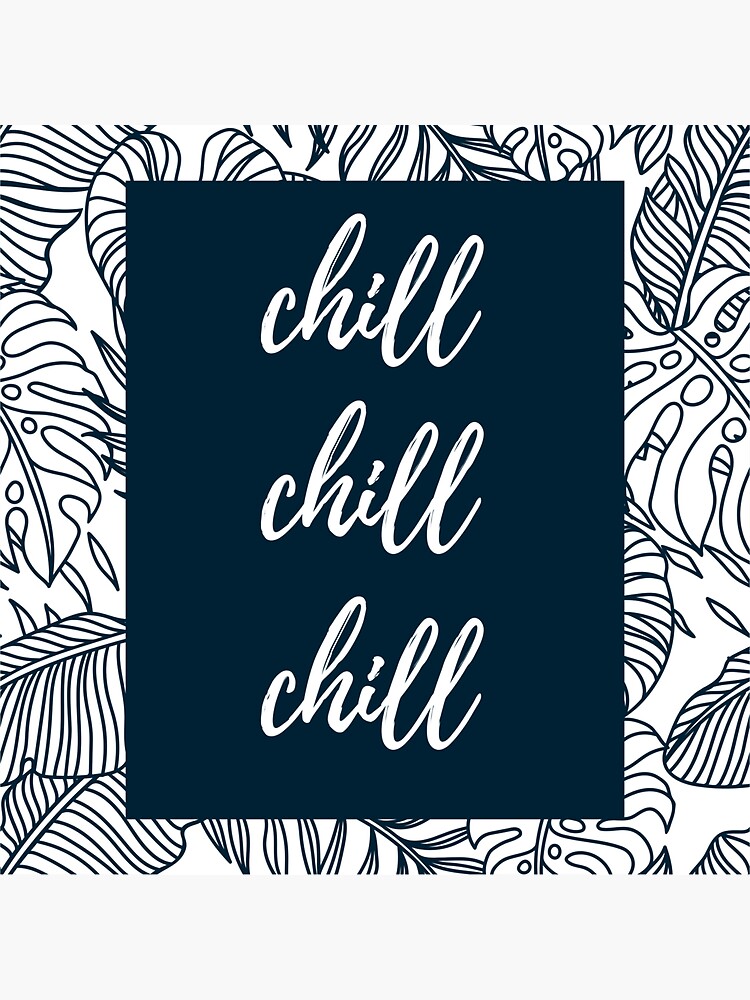 "Chill Palm Leaves" Sticker by Simplium | Redbubble