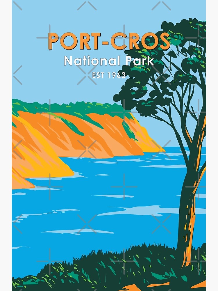 "Port - Cros National Park France Vintage" Poster by KrisSidDesigns ...