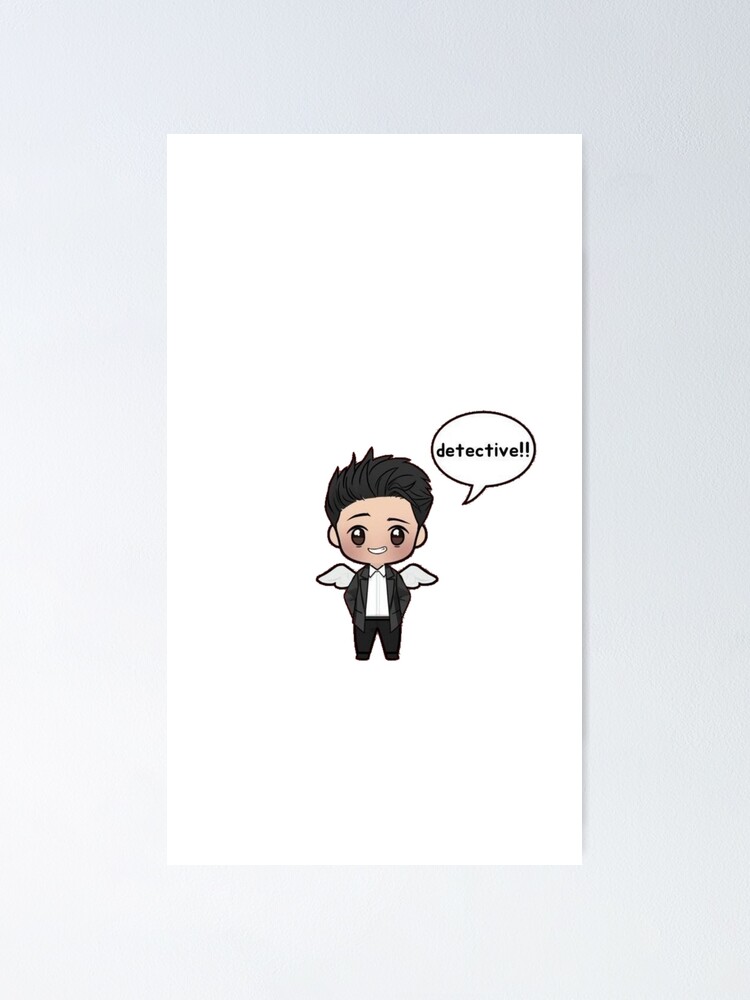 "Helloo Detective Lucifer" Poster for Sale by babybeeart | Redbubble