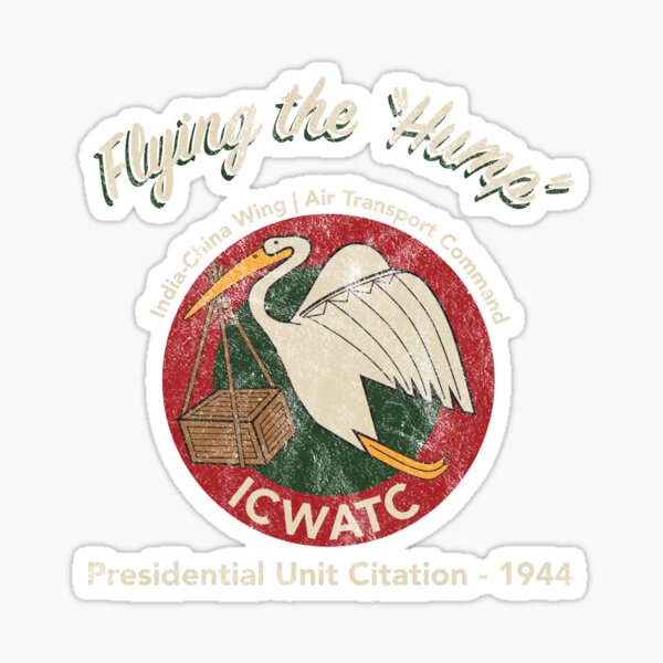 "Flying the Hump" Sticker for Sale by RischDesigns | Redbubble
