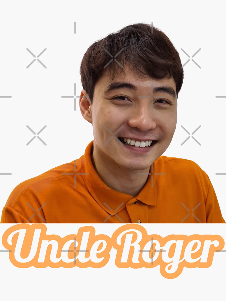 "uncle roger" Sticker for Sale by Mariocii | Redbubble