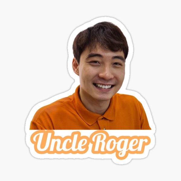 "uncle roger" Sticker for Sale by Mariocii | Redbubble