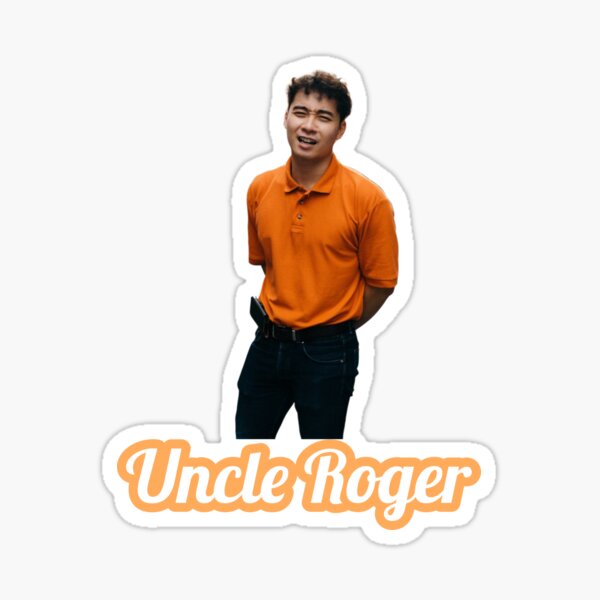 "uncle roger" Sticker for Sale by Mariocii | Redbubble