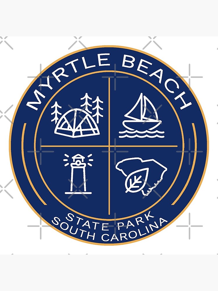 "Myrtle Beach State Park Heraldic Logo" Art Print for Sale by VanyaKar ...