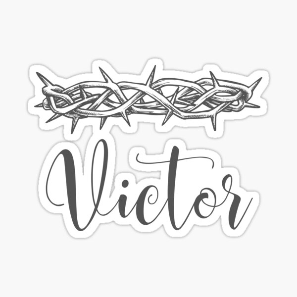 "Victor " Sticker for Sale by HCLeeKimmie | Redbubble
