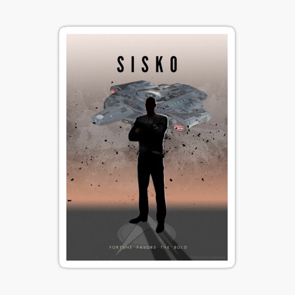 "Sisko from Star Trek Deep Space Nine" Sticker for Sale by rykker ...