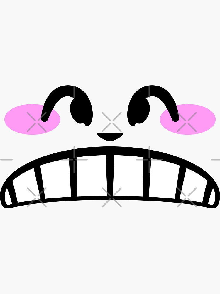 "Kawaii Kate, Wide Sweet and Cute Angry Kawaii" Sticker for Sale by ...