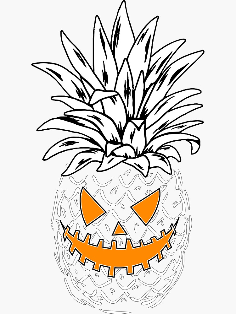 "Pineapple Pumpkin scary face, scary pineapple,pineapple halloween ...