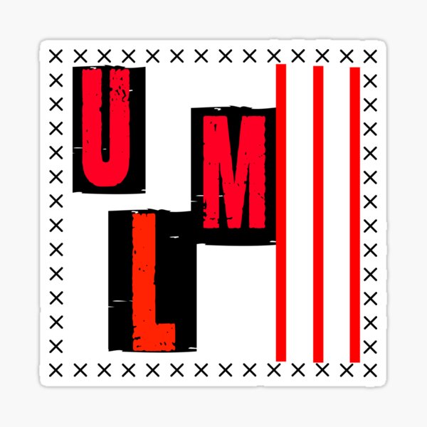 "ULM essential" Sticker by Typodrama | Redbubble
