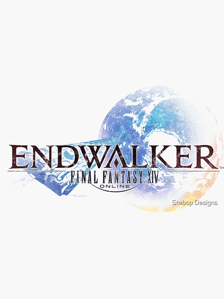 Pegatina «Logotipo de FFXIV Endwalker desgastado» de BrotherOfPerl ...