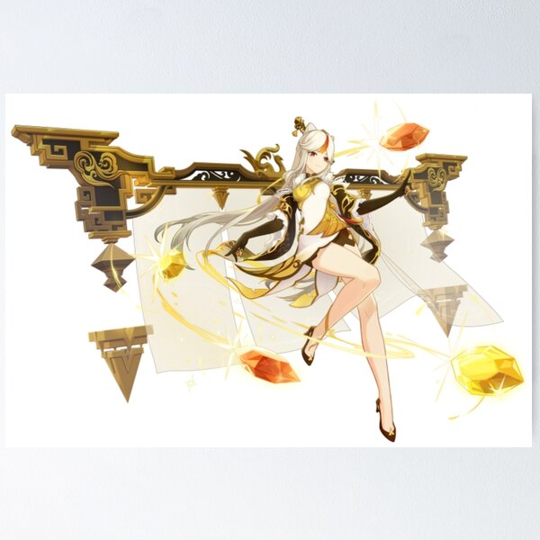 "Ningguang Genshin Impact Banner Graphic" Poster for Sale by Klee K ...