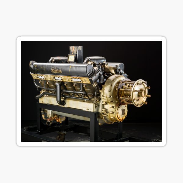 "Packard V12 Engine" Sticker for Sale by RapTops | Redbubble
