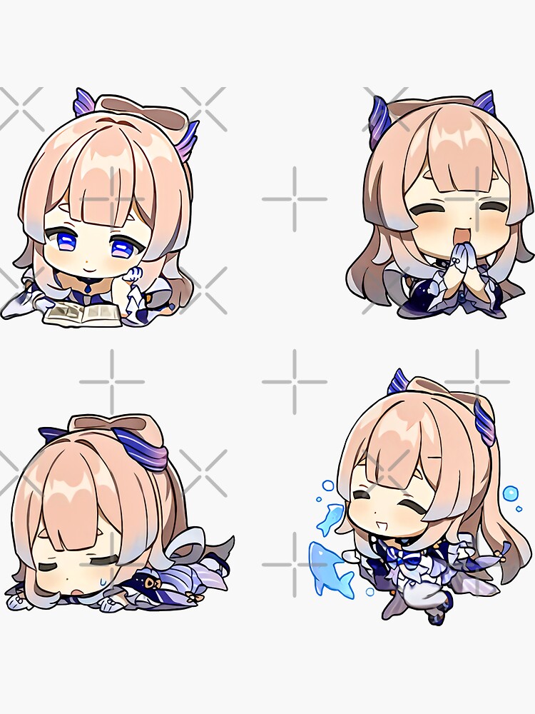 "Kokomi :: Sangonomiya Kokomi Genshin Impact Chibi Stickers Set ...