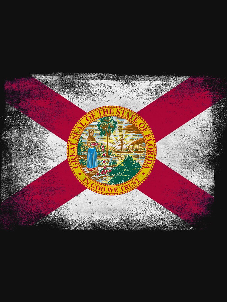 "Florida State Flag Distressed Vintage" T-shirt by ozziwar | Redbubble