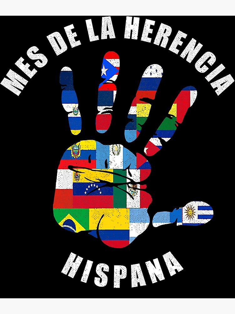 "Mes de la Herencia Hispana Latino Hispanic Heritage Month" Canvas ...