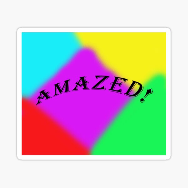 "Maze or Amazed! " Sticker for Sale by btanz02 | Redbubble