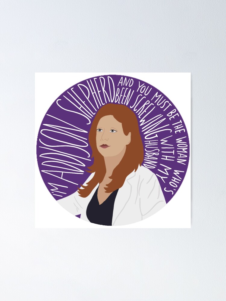 "Addison montgomery" Poster for Sale by vickylecuyer77 | Redbubble