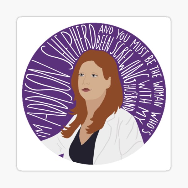 "Addison montgomery" Sticker for Sale by vickylecuyer77 | Redbubble