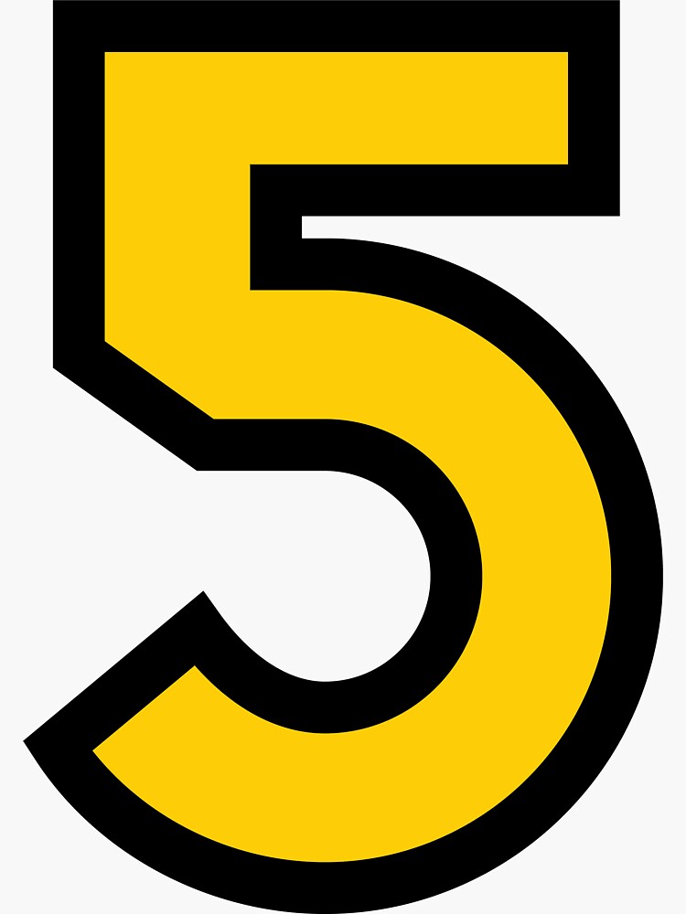 "James Number Five" Sticker for Sale by WestieMerch | Redbubble