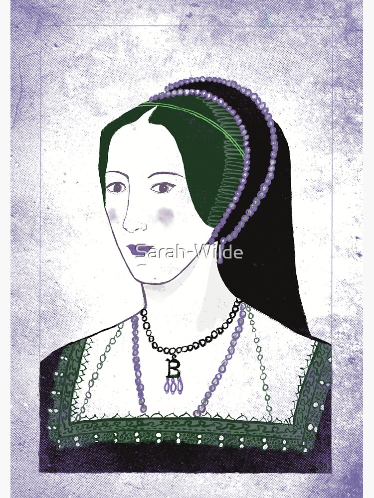 "Anne Boleyn Tudor Poster" Sticker for Sale by Sarah-Wilde | Redbubble