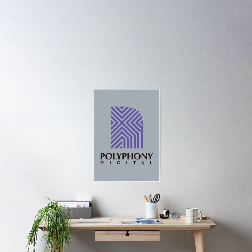 "Polyphony Digital (ポリフォニー・デジタル) Logo" Poster for Sale by RubenCRM ...