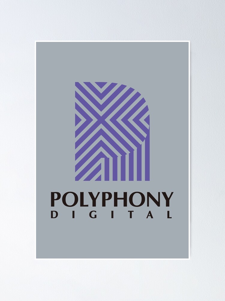 "Polyphony Digital (ポリフォニー・デジタル) Logo" Poster for Sale by RubenCRM ...