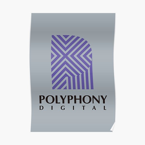 "Polyphony Digital (ポリフォニー・デジタル) Logo" Poster for Sale by RubenCRM ...