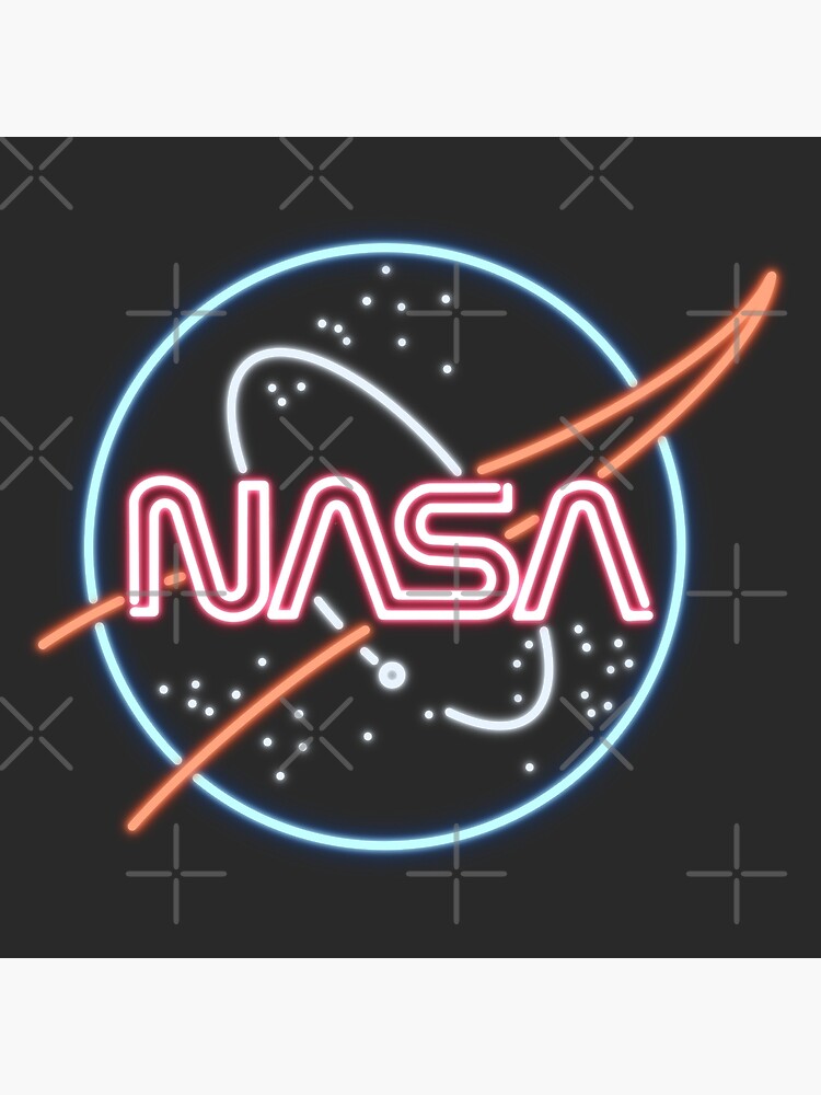 "Neon NASA" Poster for Sale by TenkenNoKaiten | Redbubble